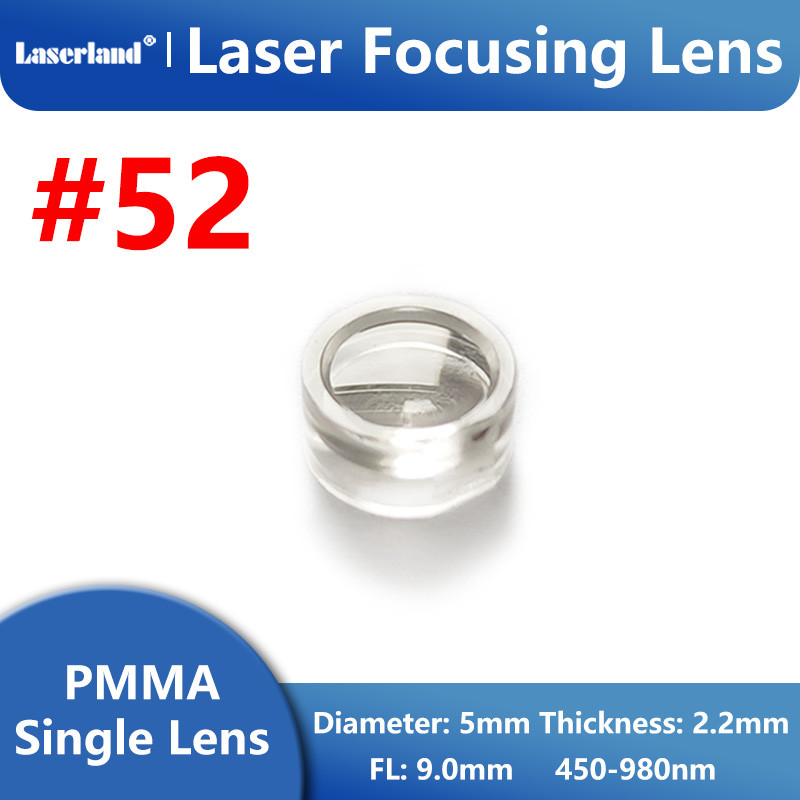 Laserland 5mm Diameter Laser Focal Lens 450-980nm Optical Focusing Lens ...