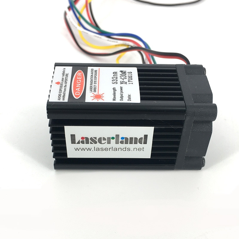 Laserland Stage Lighting 650nm 100mW Red + 515nm 30mw Green Laser Module Diode TTL TEM