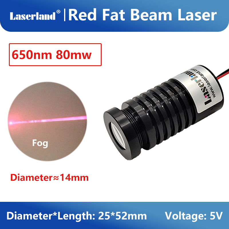 Laserland 635nm 650nm Red Laser Fat Beam Laser Diode Module for KTV Bar ...