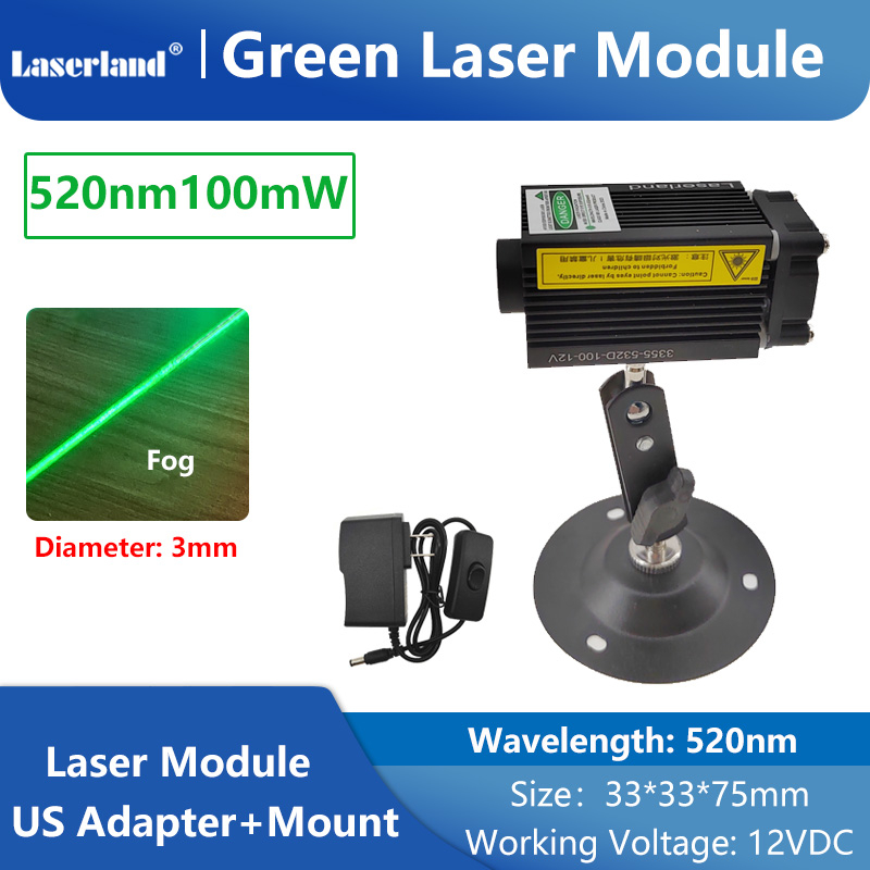 Laserland 30*90mm 650nm 638nm 520nm Green Red Fat Beam Laser Module ...